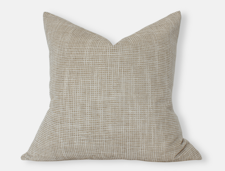 Neutral Solid Pillow Cover | Textured Throw Pillows for Sofa - Textileish