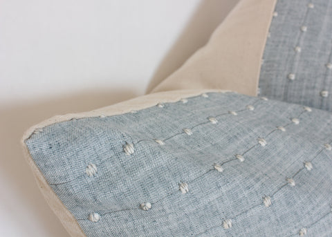 Light Blue Pillow Cover | Textured Throw Pillows - Textileish