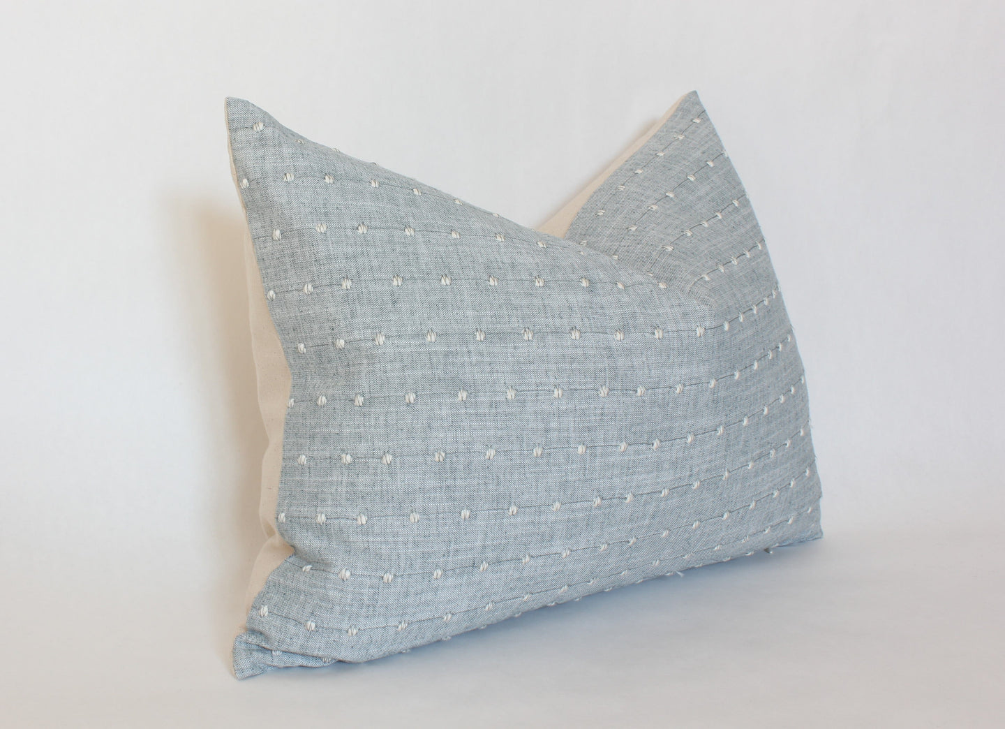 Light Blue Pillow Cover | Textured Throw Pillows - Textileish